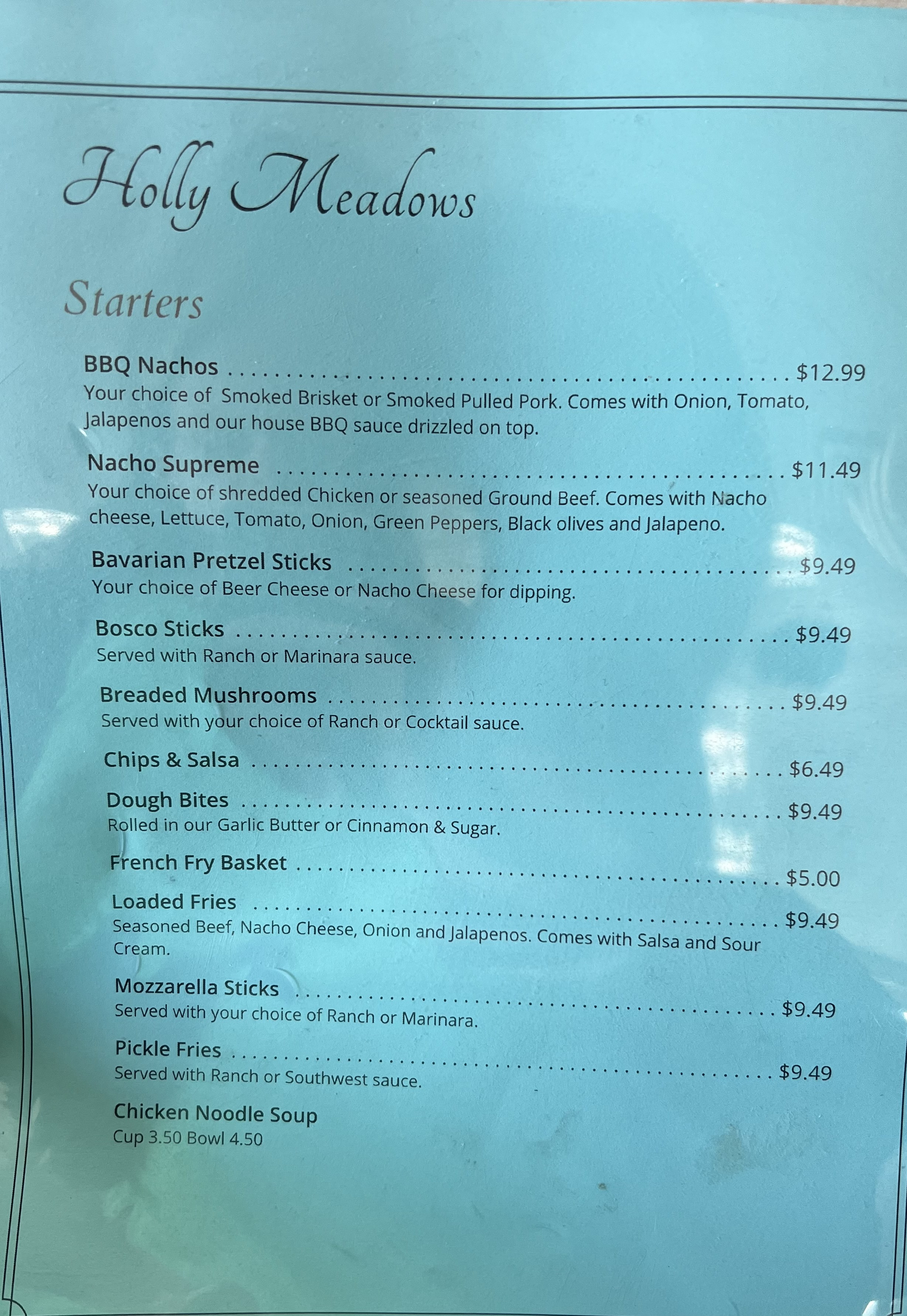 Restaurant - Holly Meadows Golf Course